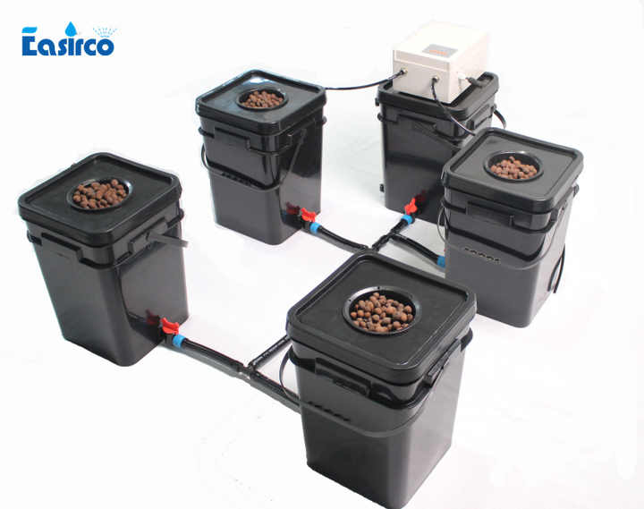 5 Round Bucket Aeroponic System for Home Hydroponics