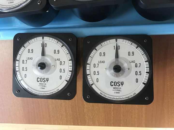 Marine Type Analog Power Factor Meter, 0.5C-1-0.5L Range, 72mm Size ...