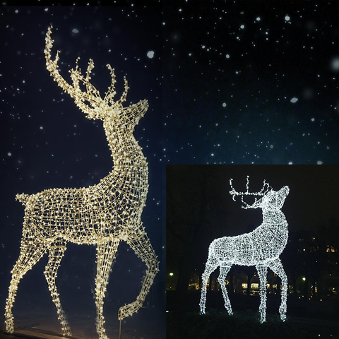 Exterior commercial Christmas lights displays large giant LED Christmas ...