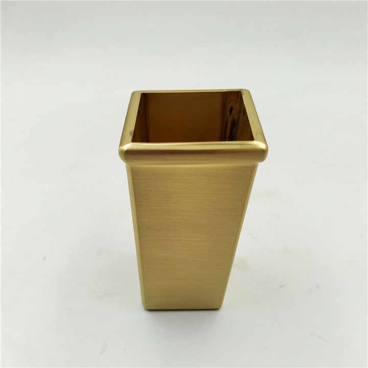 Brass Table Leg Cups - Durable Metal End Caps for Wood