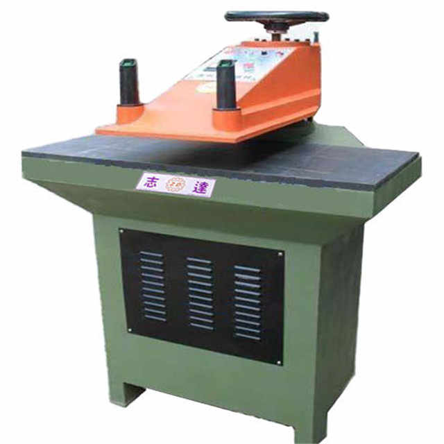 Used ATOM Italy Swing Arm Cutting Machine for Leather Hydraulic Press