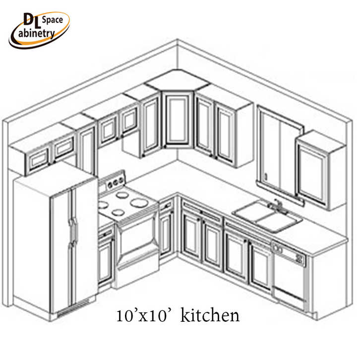 HZ Modern Elegant All Wood RTA Kitchen Cabinets in White - Customized ODM