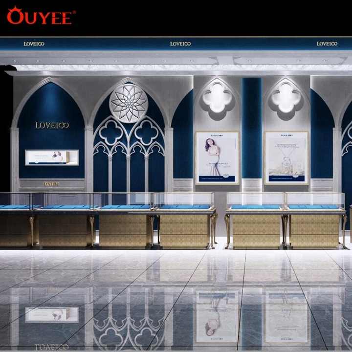 Best Wall Showcase Design Retail Branding Jewelry Shop Names for ...