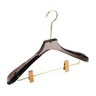 Golden Hook Broad Ended Wide Hangers Coat And Suit Hanger With Pant ...