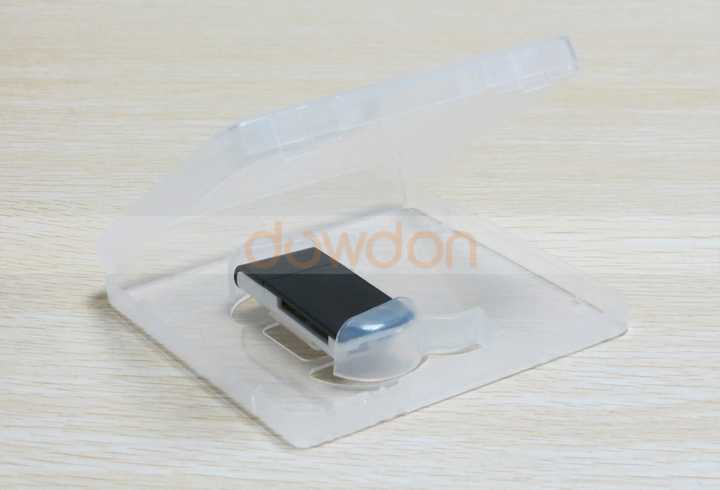 100x96x16mm USB Flash Drive Storage Box - Eco-Friendly PP