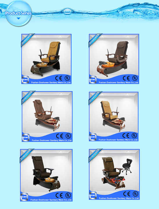 Luxury Design Spa Pedicure Chair HS Code with Foot Basin