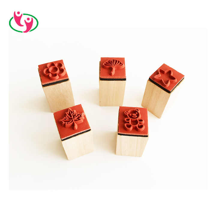 Customized Kids Craft Toy Wooden Rubber Stamp Set| Alibaba.com