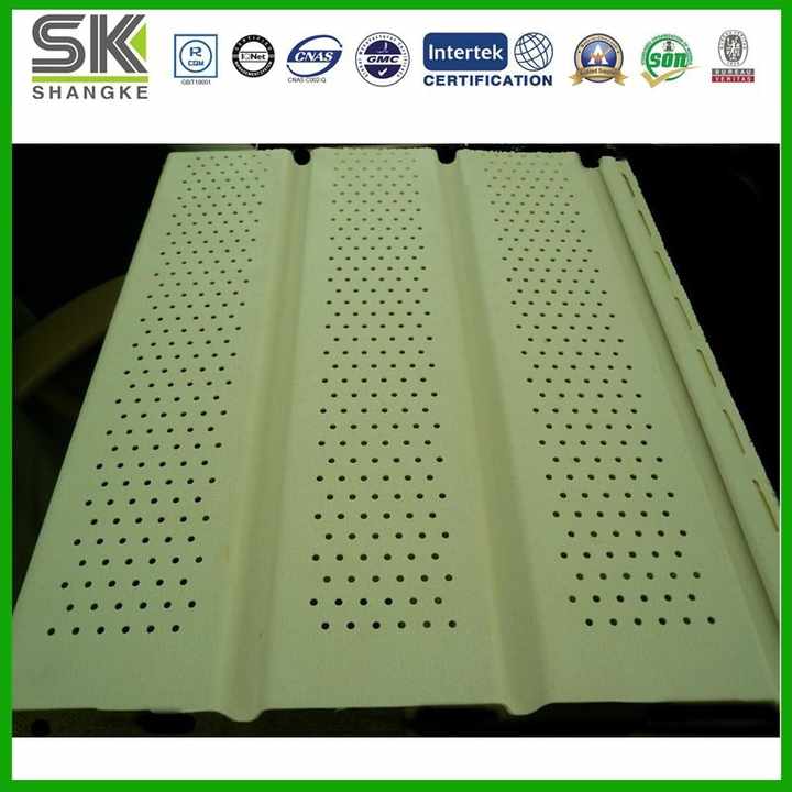 Plastik Panel Papan PVC Eksterior Langit-langit Vinyl Soffit Ventilasi ...