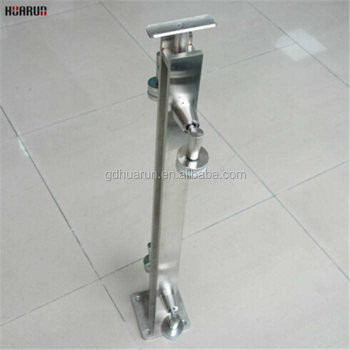 French Prefabricated Curved Terrace Glass Railing System