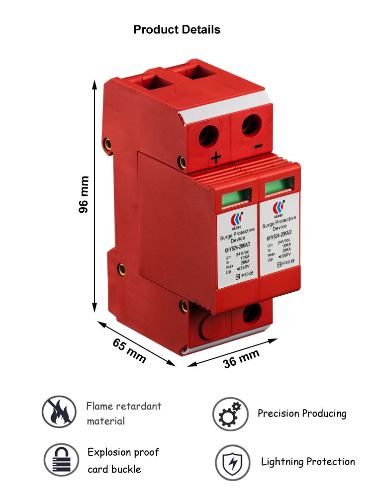 1000v Solar Photovoltaic DC Power Supply Spd/surge Protector Solar ...