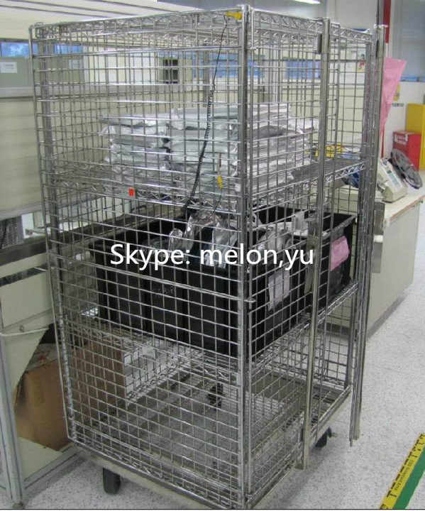 Mobile Heavy Duty Wire Security Cabinet - Durable & Secure