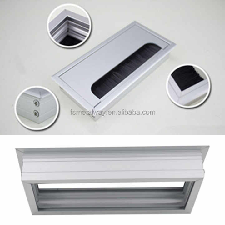 Custom Desk Office Grommet Cable Tray Cover Aluminum Alloy