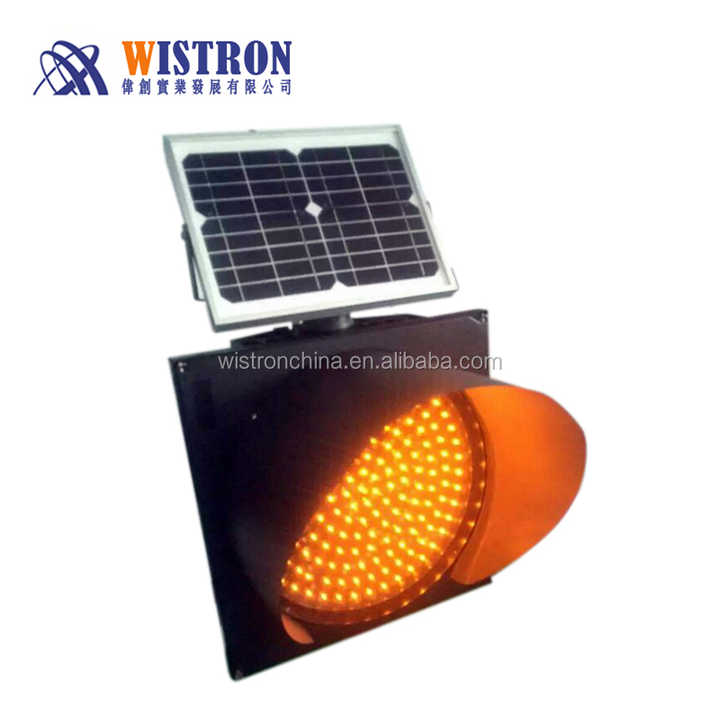 Solar Panel Road Traffic Flashing Warning Light - WISTRON