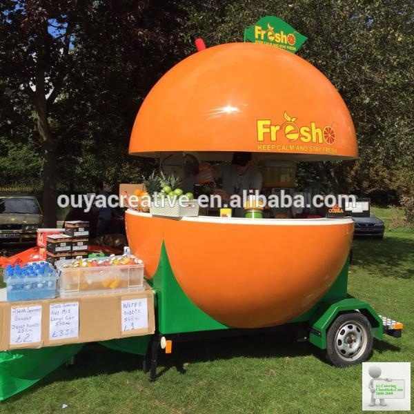 New Moveable Fiberglass Lemonade Trailer - Perfect for Outdoor Snacks