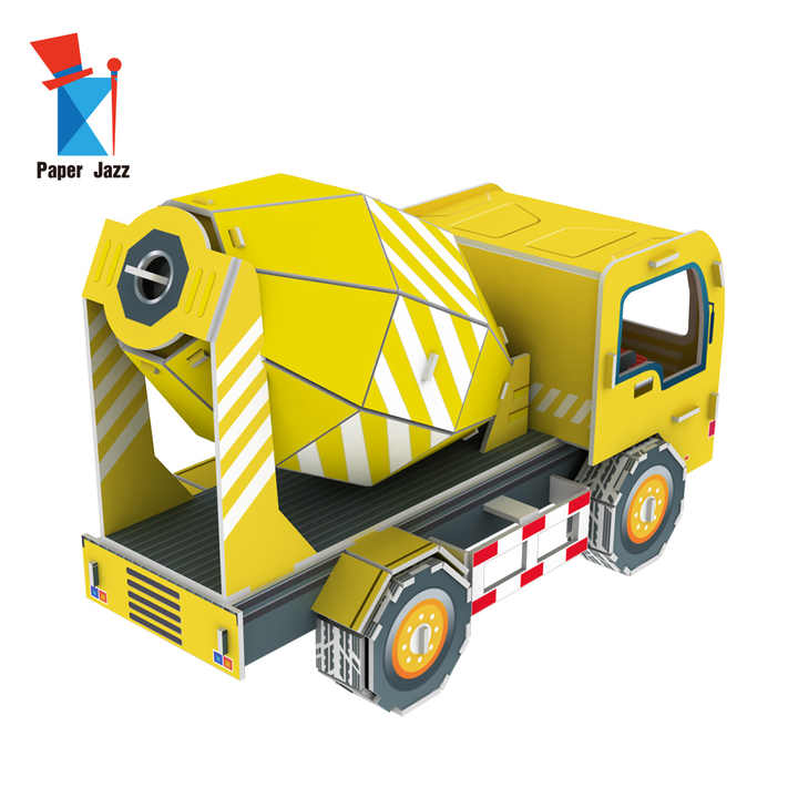 3D Paper Puzzle DIY Toy Car - Educational Fun for Kids