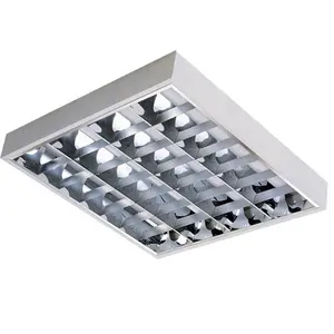 Louver Type Fluorescent Fixtures - Efficient Office Lighting