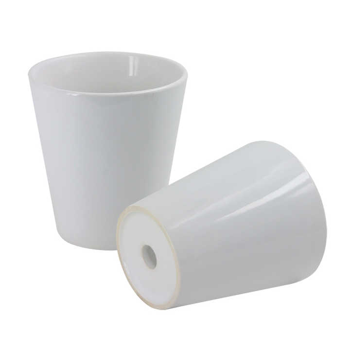High Quality 12oz Sublimation Customized White Color Ceramic Flower ...