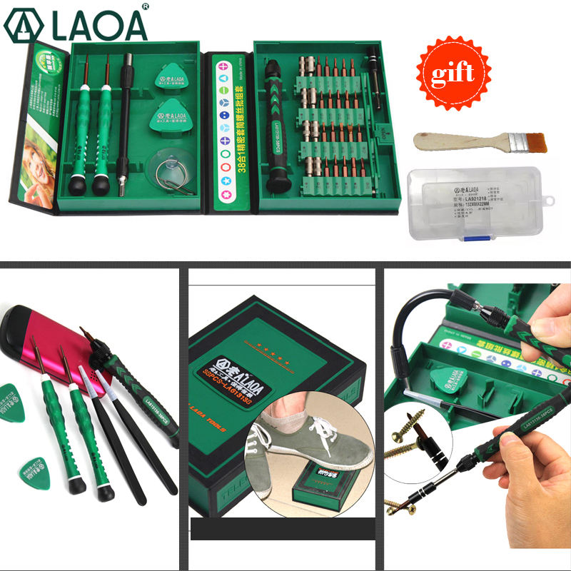 LAOA 38 in 1 Precision Screwdriver Set for Repair Tools Kit