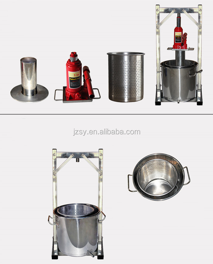 Small Grape Press - Manual Hydraulic Stainless Steel Juicer