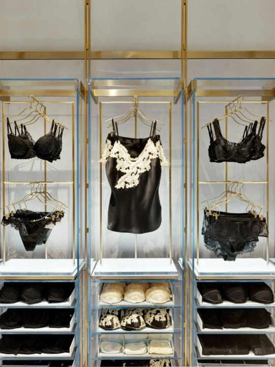 Customized store interior design lingerie store display furniture ...