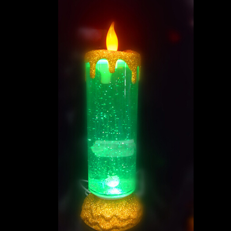 Illuminate Your Space with Stylish battery operated glitter candle ...