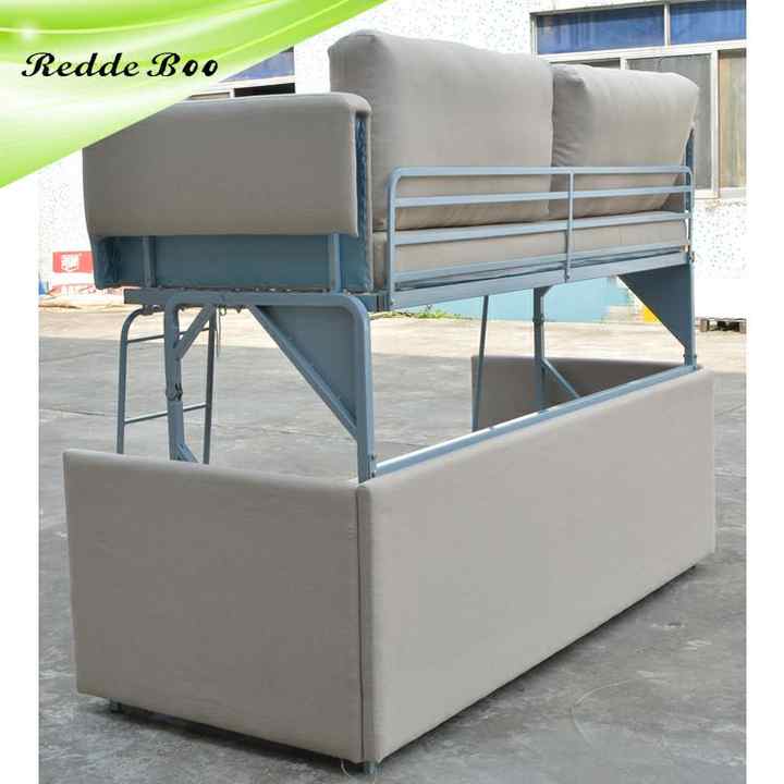 Modern Beige Metal Folding Sofa Bed for Living Room & Hotel - OEM