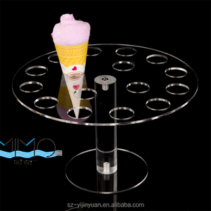 Buy Freestanding acrylic ice cream cone display case with Custom ...