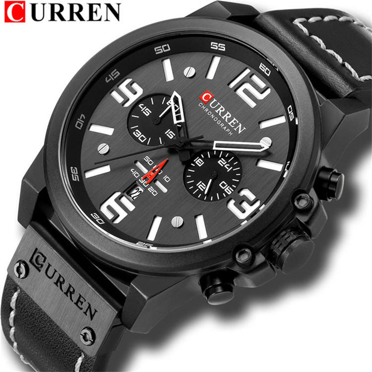 CURREN 8314 Watch - Luxury Waterproof Sport Wrist Chronograph