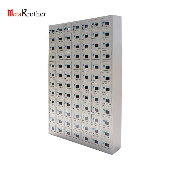 Multi-functional Metal 84 Doors Cell Phone USB Charging Station Lockers ...