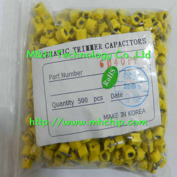 Yellow capacitor Ceramic trimmer capacitor 6.8pF 45pF 40pF| Alibaba.com