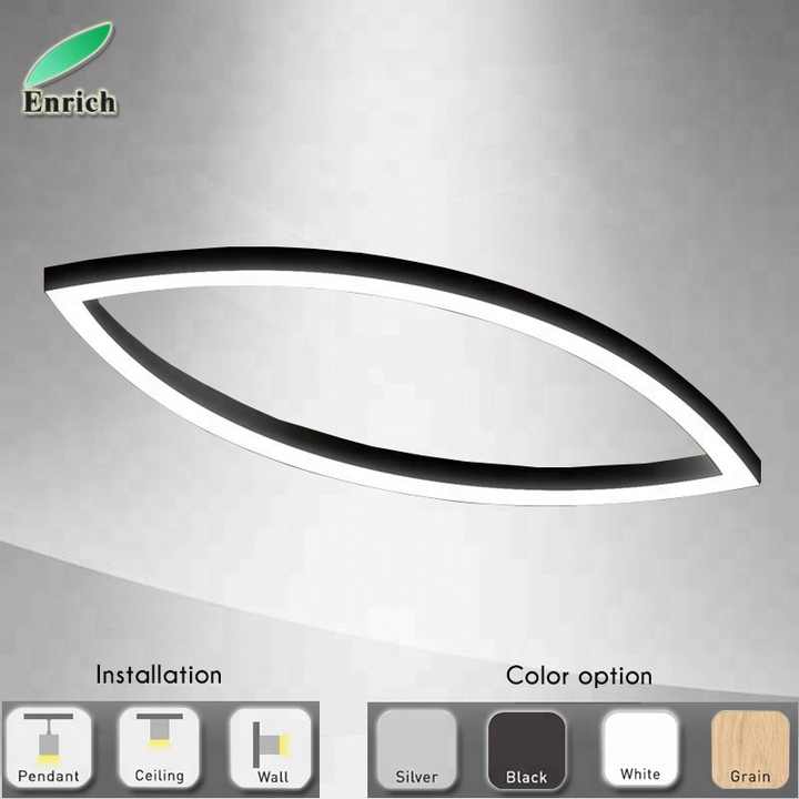 Oval Shape LED Circular Linear Light - Modern Style Pendant