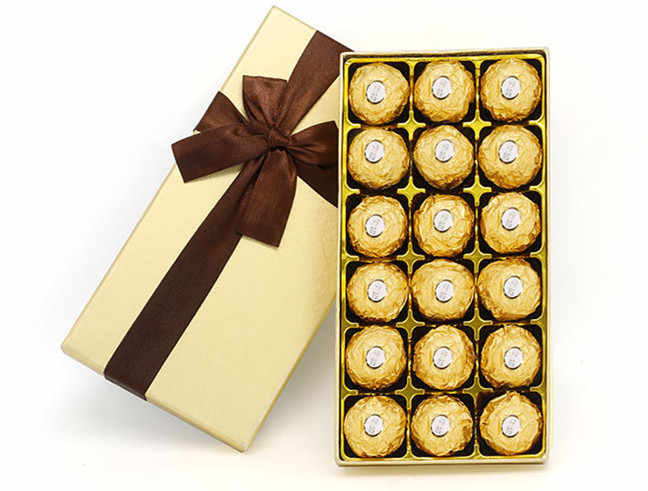 Fancy Gold Chocolate Packaging - Recyclable & Customizable