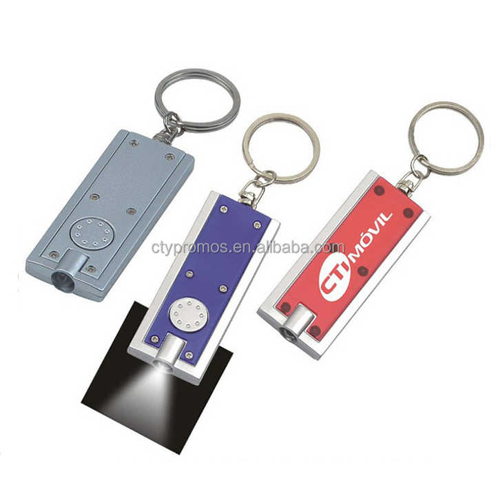 Custom Promotional Mini LED Lights Keychains Flashlight Ultra Bright ...