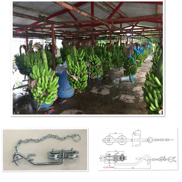Cableway Banana Trolley Hanger - Efficient Transport System