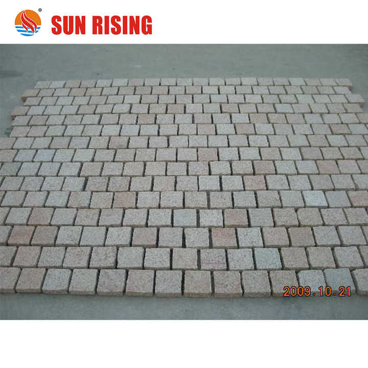 Yellow Granite Interlocking Paving Stone for Driveway Decoration