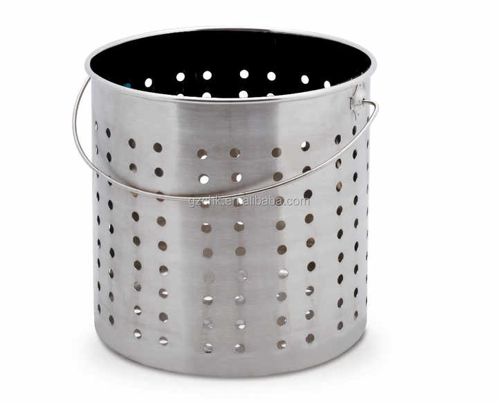 Stainless Steel Perforated Bucket with Leaking Hole - Eco-Friendly ...