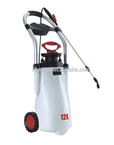 12L Luxury Garden Handcart Sprayer - Trolley Pressure Sprayer