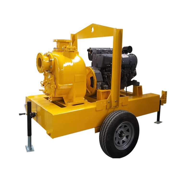 DEFU 6 Inch Air Cooler Diesel Engine Self Priming Pump