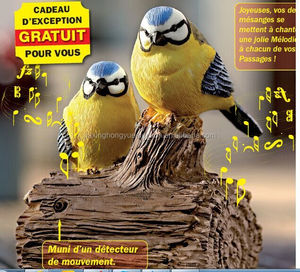 Verified Supplier Singing Bird Garden Decoration Motion Sensor With ...