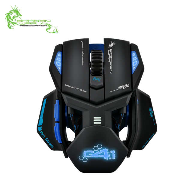 6D Removable Symmetrical Both Hands Fit MMO Professional Gaming Mouse ...