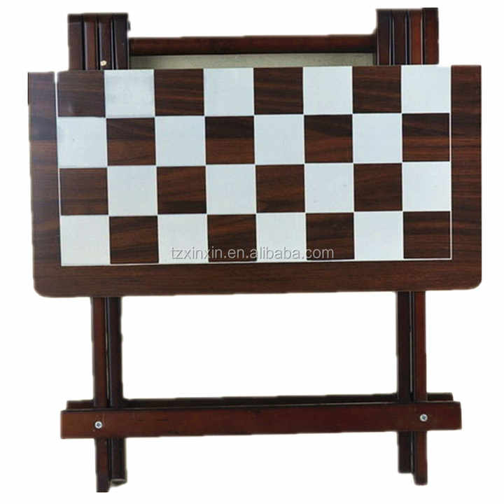 Folding Wooden Chess Board Table for Game Enjoyment - OEM