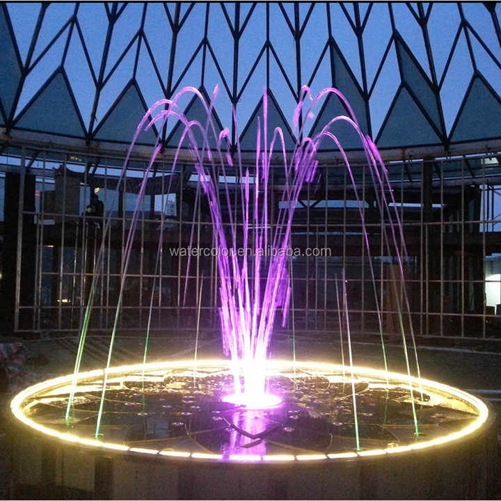 Dia 5 M Color Changing Jumping Water Jets Design for Hotels