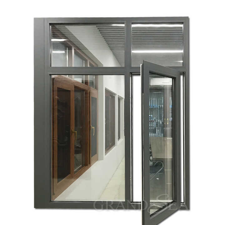 Modern Aluminum Frame Swing Window with Fixed Glass | OEM | Wholesale