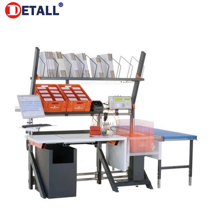 Detall Superior Station Packing Tables for Warehouse