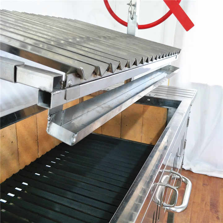 Customized Steel Built in Brick Asado Grill Parrilla Argentine Charcoal ...