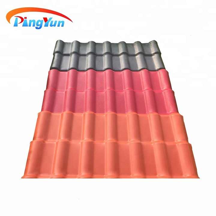 PINGYUN Royal Style and Roma Style Plastic PVC Roofing Tiles