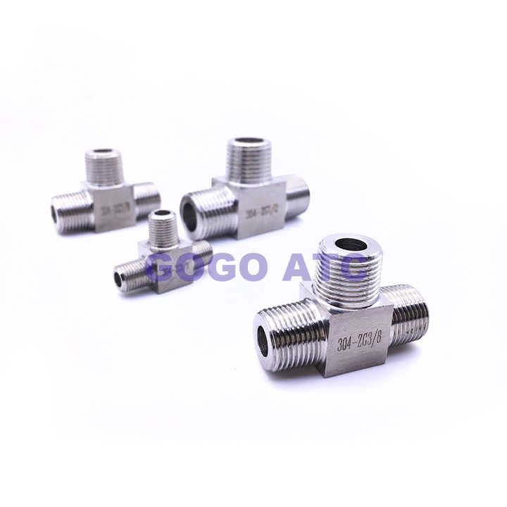 Gogo Quick Coupler Zg 1/2'' Male Thread Stainless Steel 304 Three 3 Way T Type High Pressure ...