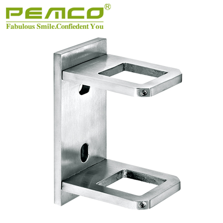 Durable Square Tube Wall Brackets for Handrails & Shelves