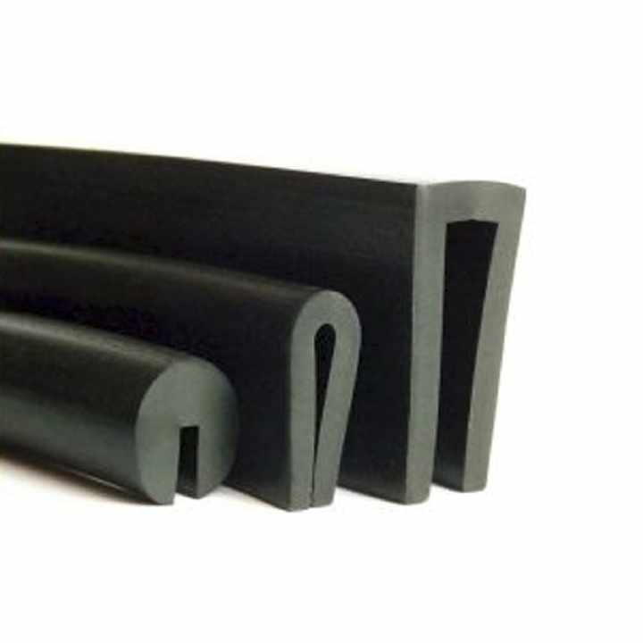 Black Rubber U Channel Edging Trim Seal - Durable & Versatile