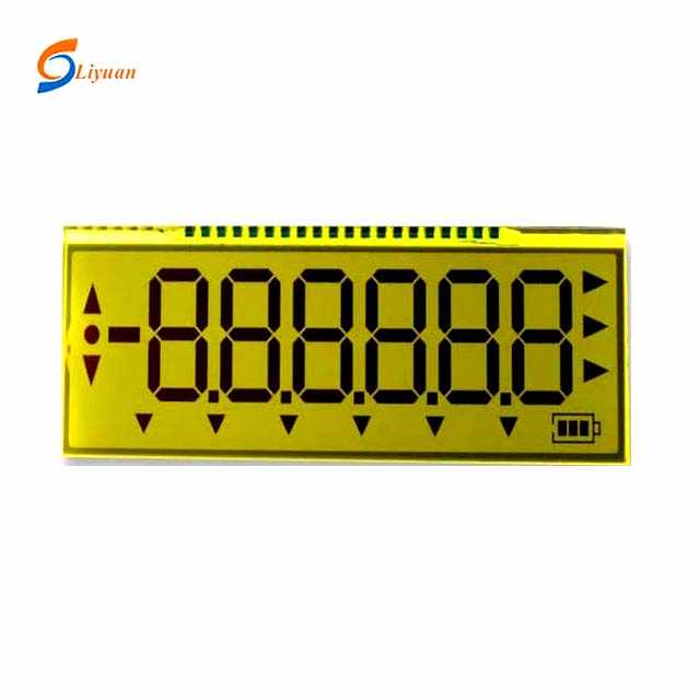6 digit 7 segment lcd display e ink circular lcd display